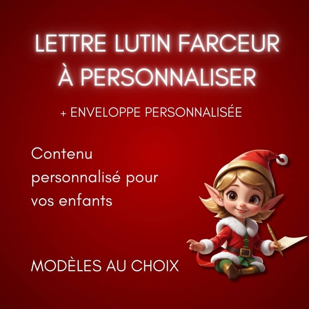 Lettre arrivée du lutin farceur de noel - Modèle gratuit