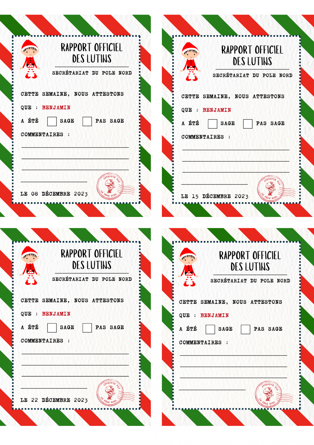 Rapport de comportement des lutins – Les lutins farceurs