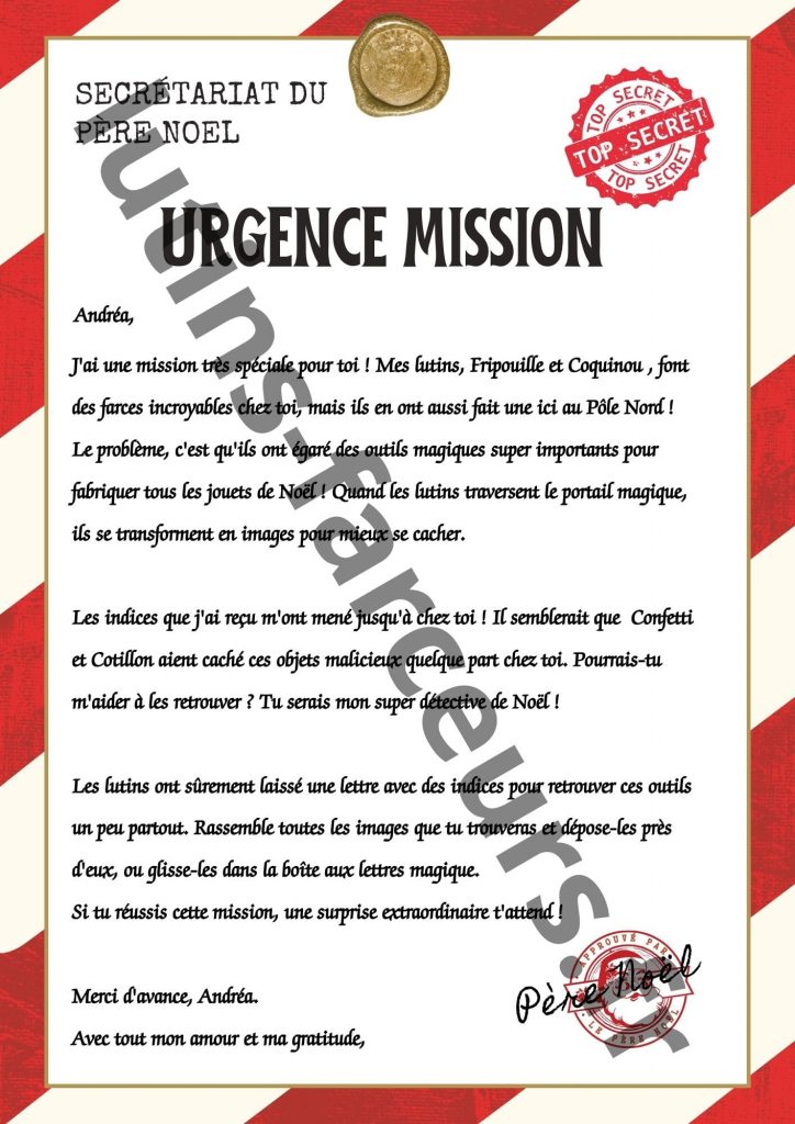 Kit Personnalisé 5 missions et jeux lutin farceur PDF - Les lutins farceurs