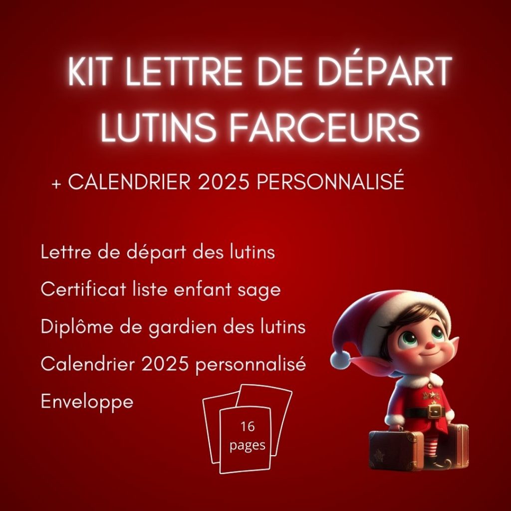 Lettre départ des lutins farceurs - Modèle gratuit